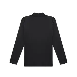 Emporio Armani Long-sleeved Satin Shirt - Black