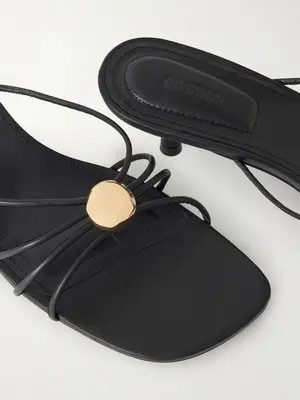 Simkhai Amaya Embellished High-heeled Sandals - Black