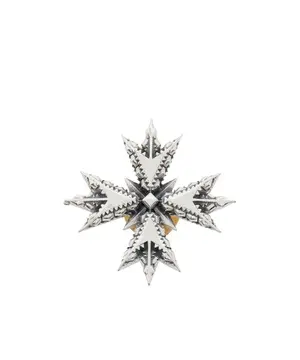 Emanuele Bicocchi Crest Brooch - Silver