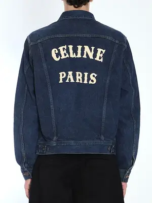 Celine Trucker Jacket In Cotton Denim