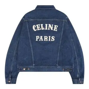Celine Trucker Jacket In Cotton Denim
