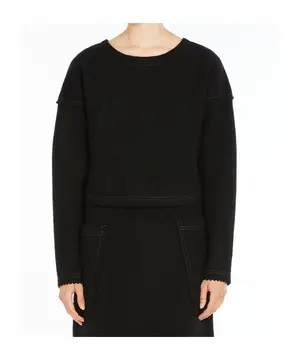 Max Mara Zip Detailed Crewneck Jumper