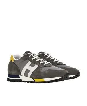 Hogan Panelled Lace-up Sneakers