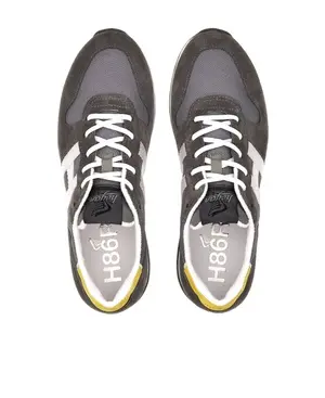 Hogan Panelled Lace-up Sneakers