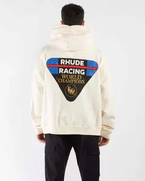 Rhude Printed Hoodie With Racing Graphics