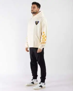 Rhude Printed Hoodie With Racing Graphics