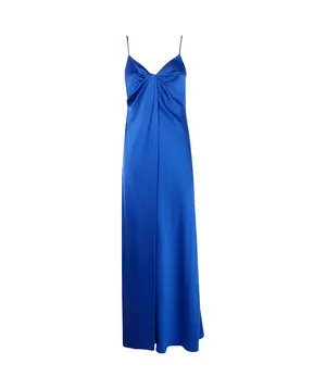 Ralph Lauren Draped Maxi Dress With V-neck