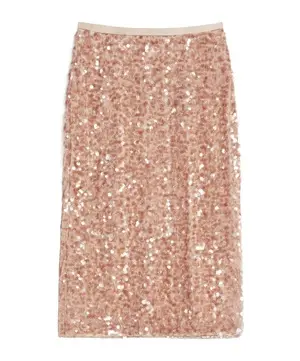 Max Mara Embellished Sequin Skirt