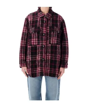 Isabel Marant Étoile Harvely Plaid Shirt Jacket