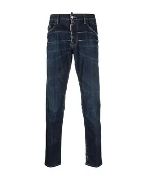 Dsquared2 Logo Patch Skater Jeans - Black