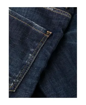Dsquared2 Logo Patch Skater Jeans - Black