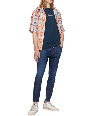 Dsquared2 Logo Patch Skater Jeans - Black