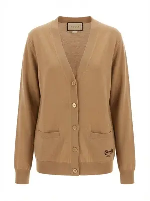 Gucci Gg Intarsia Knit Cardigan