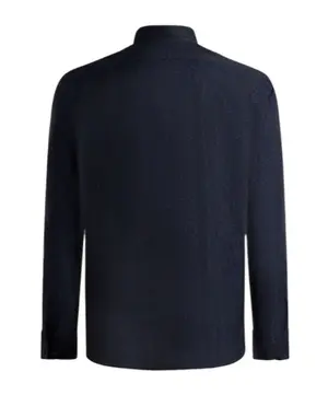 Etro Cotton Jacquard Shirt - Navy Blue
