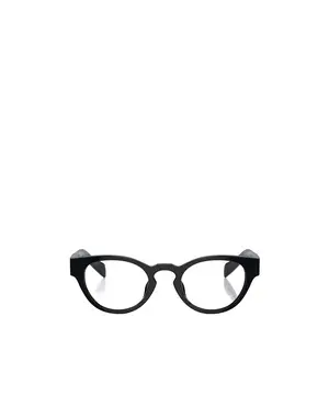 Prada Oval Frame Eyeglasses - Black