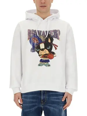 Dsquared2 Graphic-printed Drawstring Hoodie