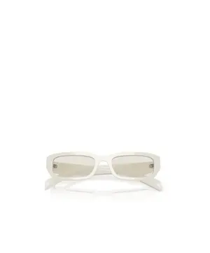Prada Rectangular Frame Sunglasses - White
