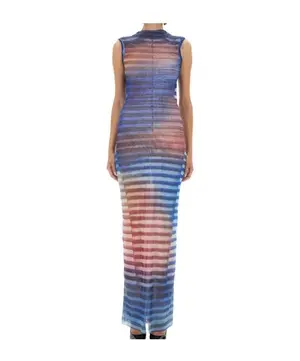 JEAN PAUL GAULTIER Sleeveless Printed Maxi Dress