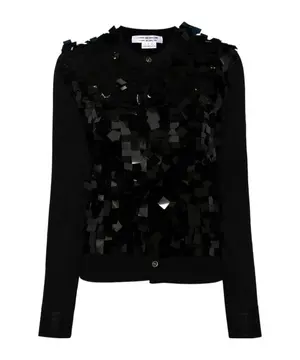 Comme Des Garçons Paillette Embellishment Cardigan