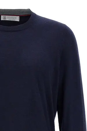 Brunello Cucinelli Crewneck Knitted Jumper - Black