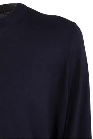 Brunello Cucinelli Crewneck Knitted Jumper - Navy Blue