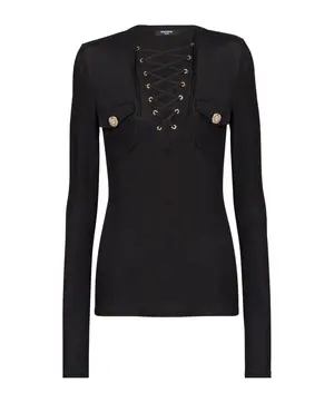 Balmain V Neck Tops