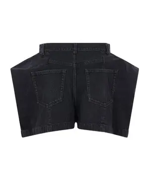 Sacai Mid-rise Denim Shorts