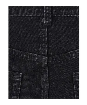 Sacai Mid-rise Denim Shorts