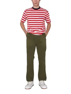 Sunnei Striped Crewneck T-shirt