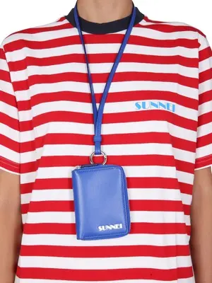 Sunnei Striped Crewneck T-shirt