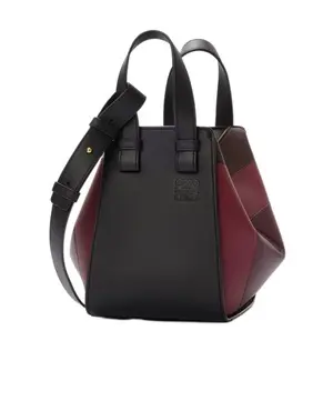 Loewe X Albers Compact Hammock Bag - Black/burgundy