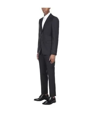 Prada Single-breasted Wool And Mohair Suit - Black