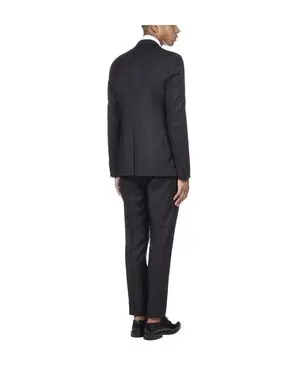Prada Single-breasted Wool And Mohair Suit - Black