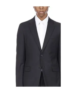 Prada Single-breasted Wool And Mohair Suit - Black