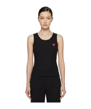 Marissa Chiara Sleeveless Knitted Vest With Heart Detail