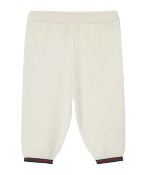 Gucci Baby Wool Pants With Web Trim