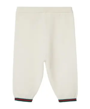 Gucci Baby Wool Pants With Web Trim