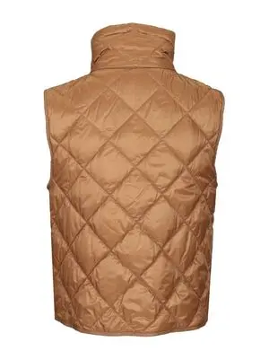 Max Mara Tregic Zip-up Drawstring Gilet - Caramel Color
