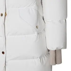 MOORER Long-sleeved Hooded Down Jacket