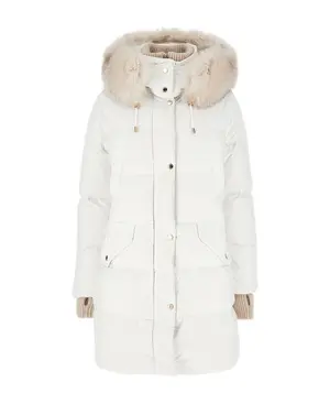 MOORER Long-sleeved Hooded Down Jacket