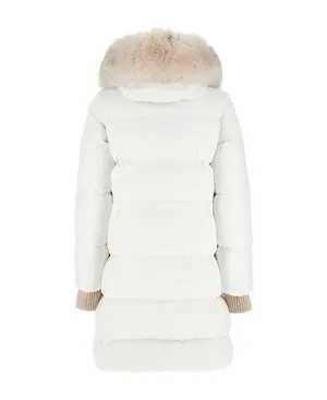 MOORER Long-sleeved Hooded Down Jacket
