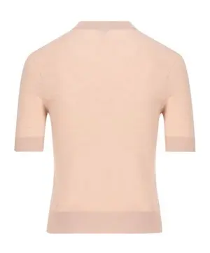 Celine Short-sleeved Knitted Pullover - Pink