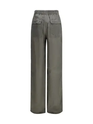 Rick Owens Dietrich Drawstring Wide Leg Pants - Black