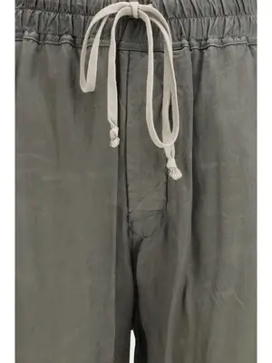 Rick Owens Dietrich Drawstring Wide Leg Pants - Black