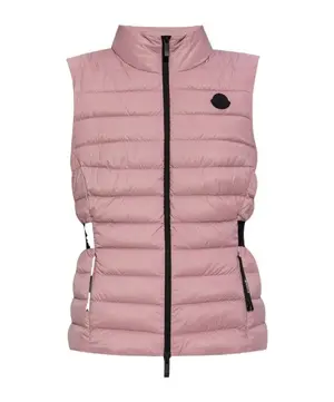 Moncler Logo Patch Zip-up Padded Vest