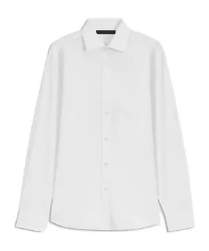 Hugo Boss Long-sleeved Button-up Shirt - White