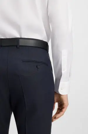 Hugo Boss Long-sleeved Button-up Shirt - White