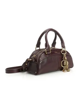 Chloé Small Bowling Bag - Bordeaux Red