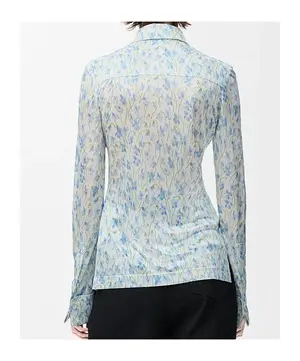 Loewe Satin Jersey Shirt With Lapel Collar