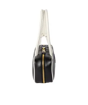 Miu Miu Beau Zipped Tote Bag - Black/white